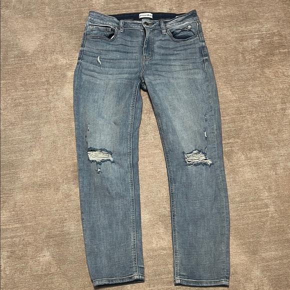 studio blue | Jeans | Studio Blue Distressed Boyfriend Cut Blue Jeans ...